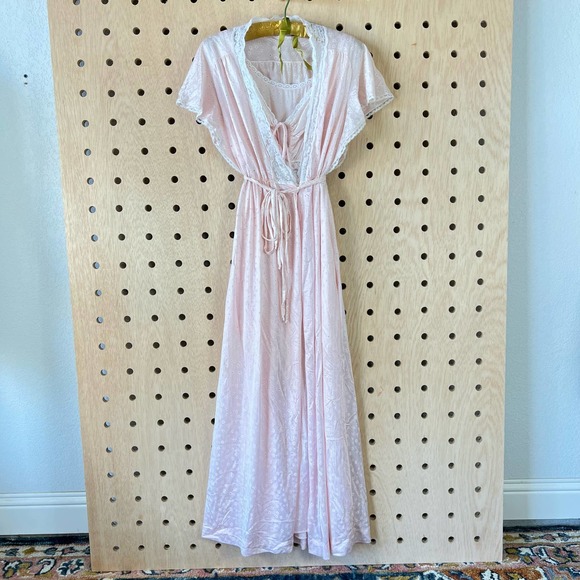 Elaine | Intimates & Sleepwear | 96s Slip Dress Robe Set | Poshmark